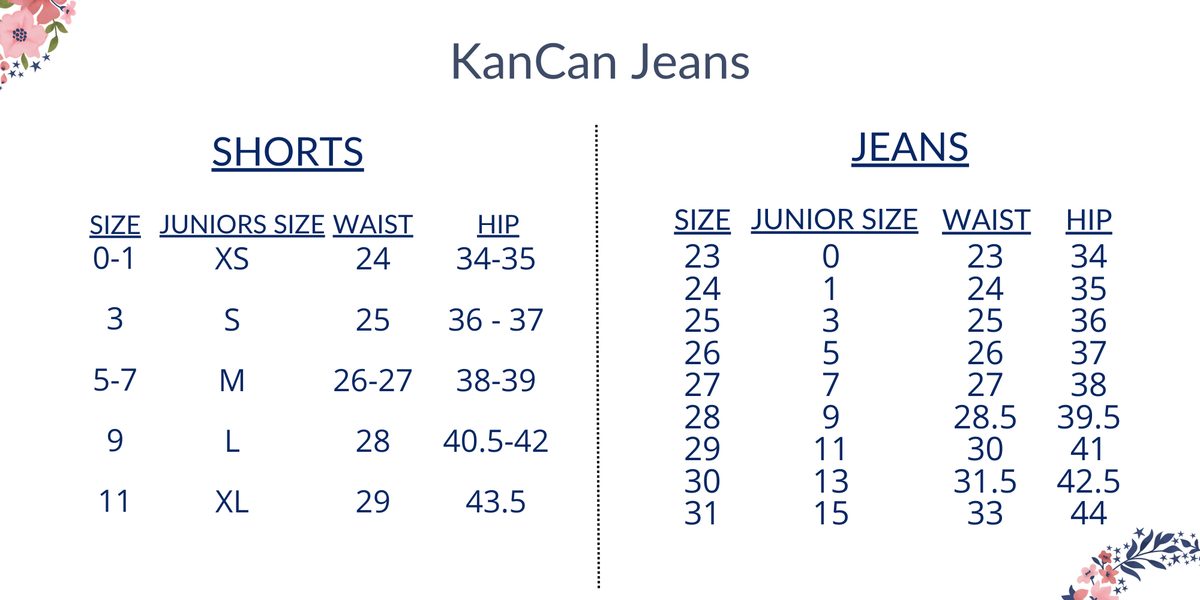 KanCan Size Guide – American Blues