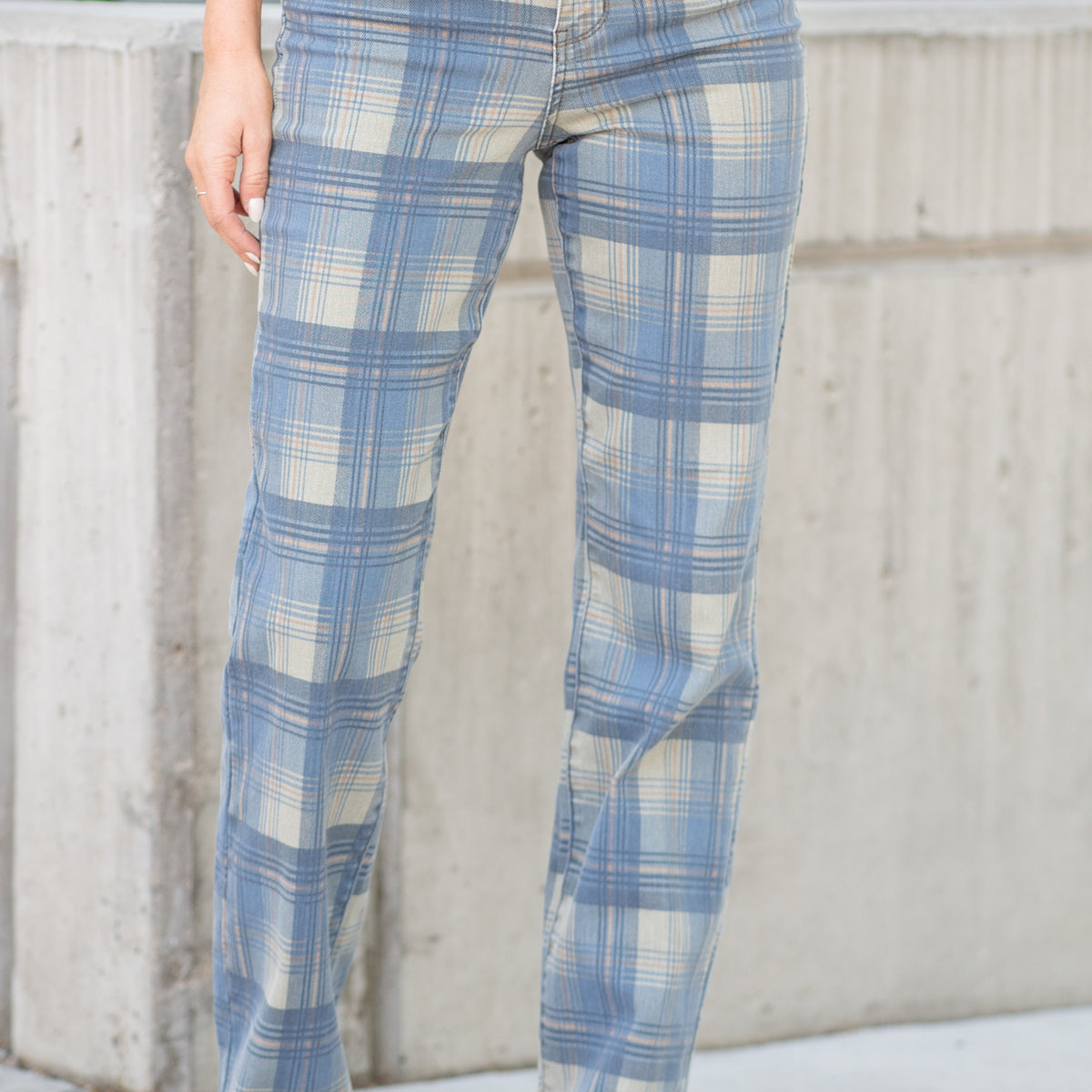 Judy Blue Jeans | Plaid High Rise Vintage Straight JB88697 – American Blues