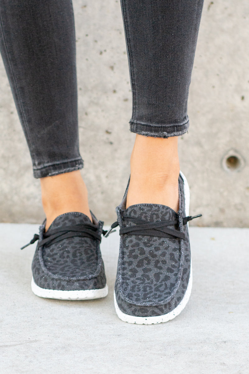 Gypsy Jazz Shoes | Lucas Cheetah Print Boat Shoes - GJSP0335-Black – American Blues