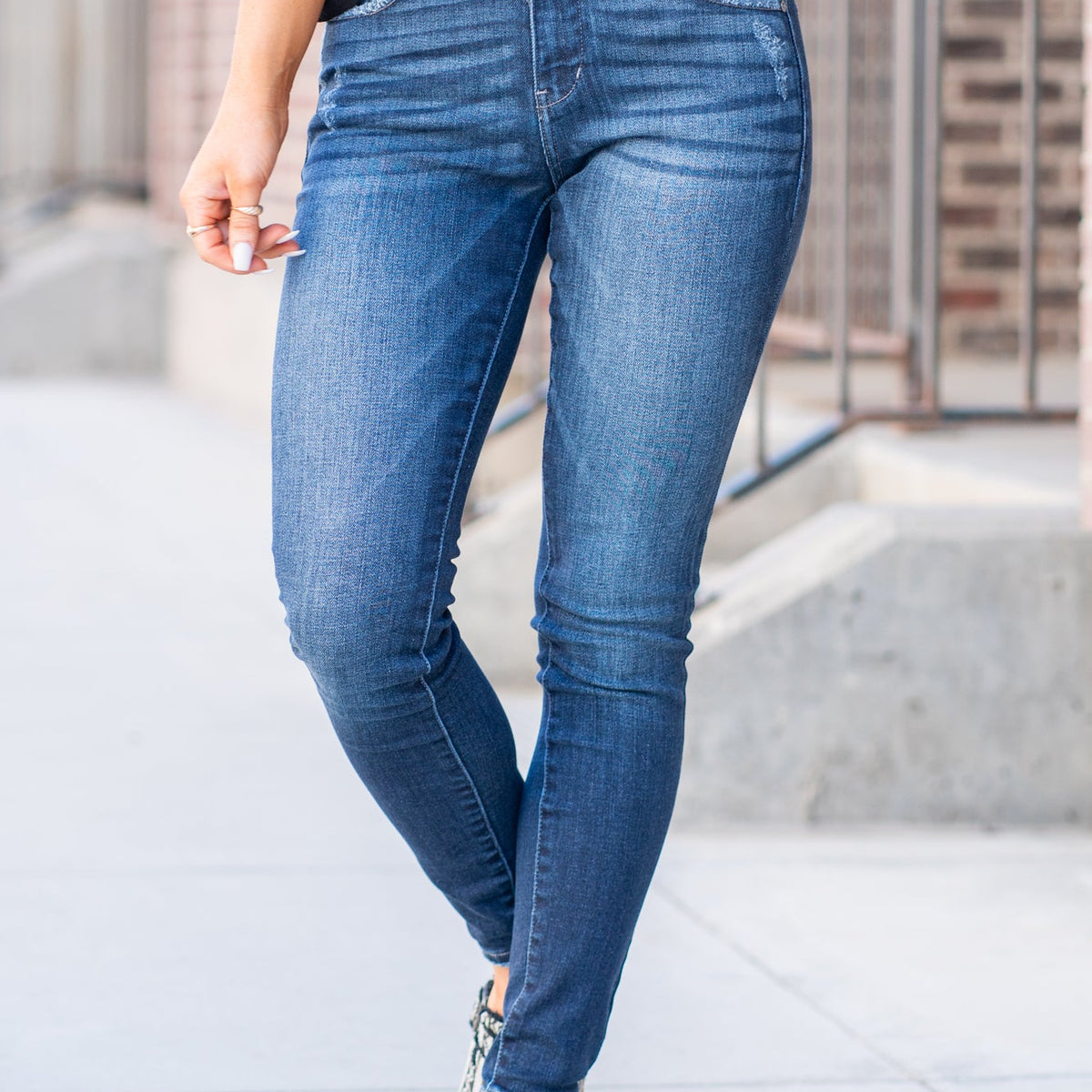 KanCan Jeans | High Waisted Double Button Skinny Skinny Jeans KC9254D ...