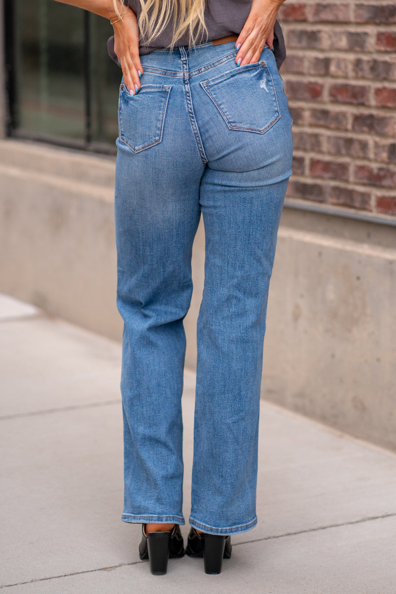 Judy Blue Jeans Austin Tummy Control Top High Rise Straight – American ...