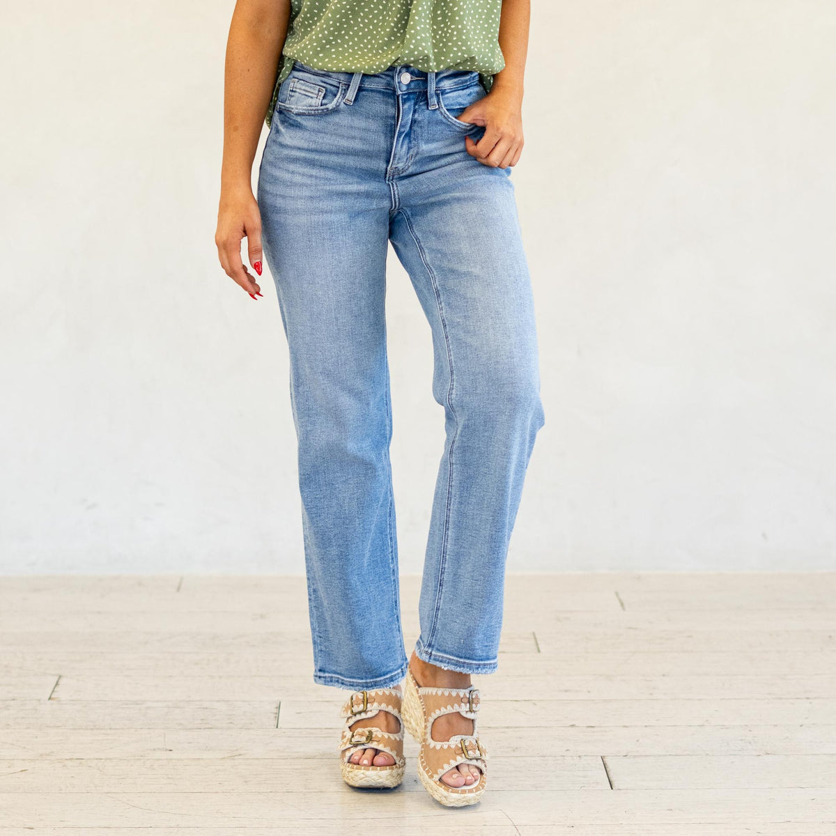 Lovervet by VERVET | Lovervet Enhance Super High Rise Slim Wide Jeans ...