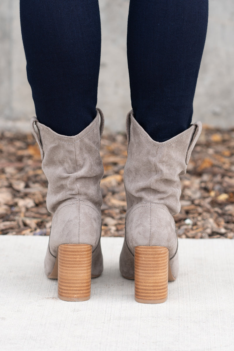 Mi.iM Shoes | Mavis Grey Western Slouchy Boots – American Blues