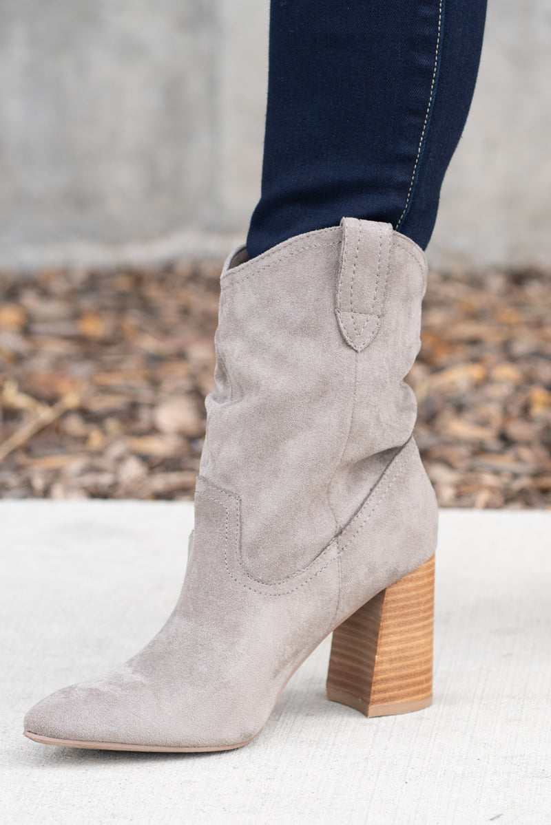 Mi.iM Shoes | Mavis Grey Western Slouchy Boots – American Blues